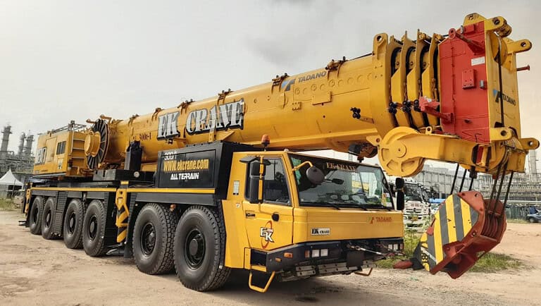 เช่าโมบายเครน 300 ตัน รองรับงานยกหนัก ราคาคุ้มค่า | EK CRANE